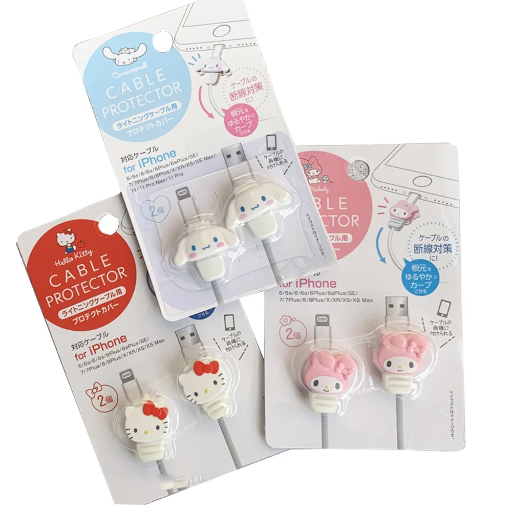 Kawaii Sanrio Bite Cable Protector My Melody Cinnamoroll Hello Kitty ...