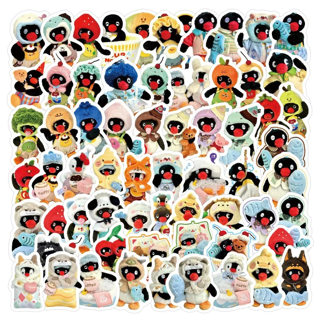 105-Piece New Style Pingu Penguin Graffiti Stickers - Decor for ...