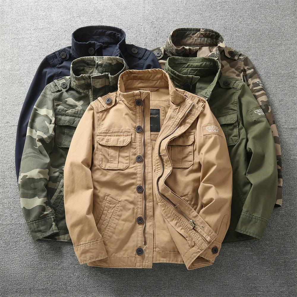 Men-s-Military-Denim-Casual-Jacket-Retro-Camouflage-Multi-Pockets ...