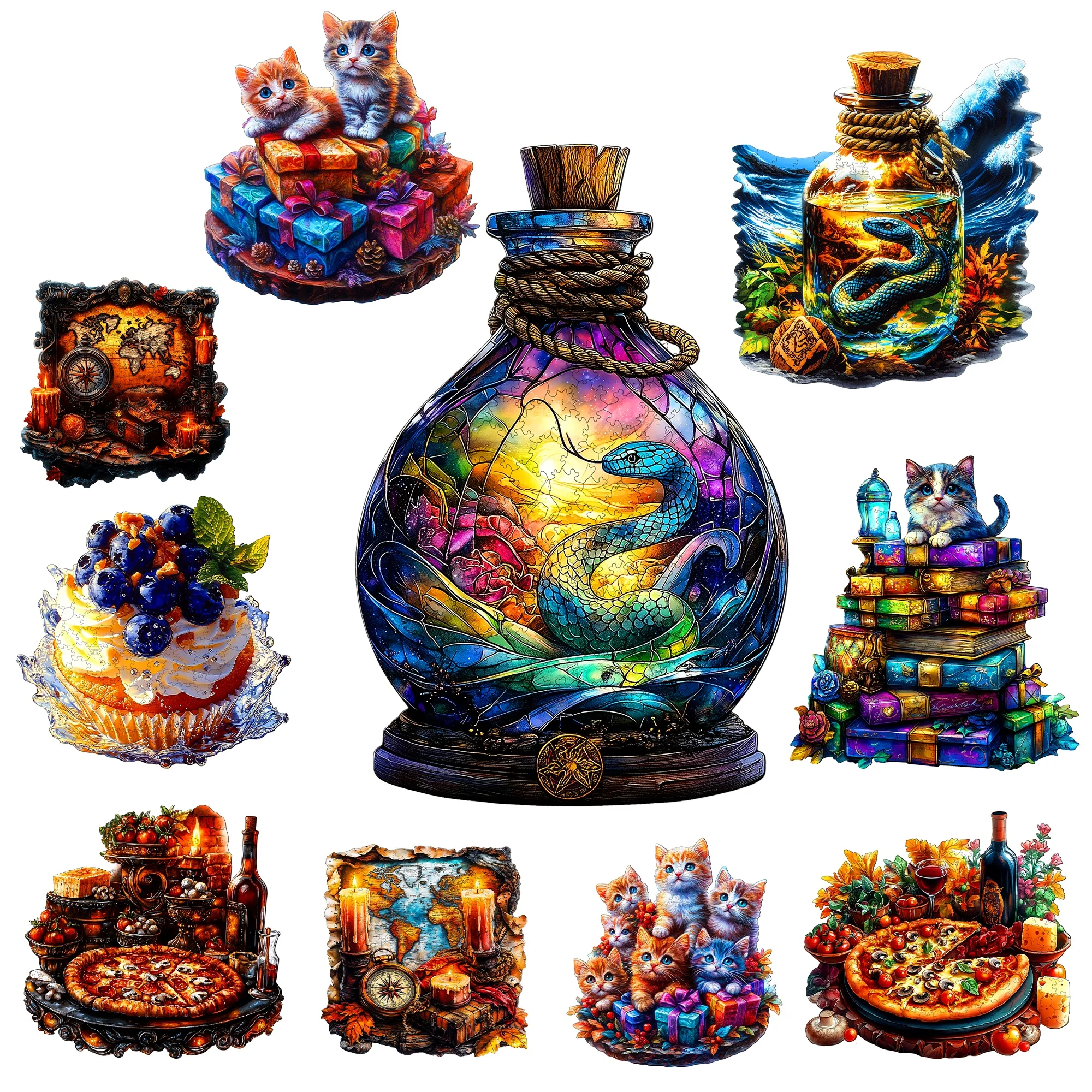 Деревянный пазл Creative Challenge | AliExpress