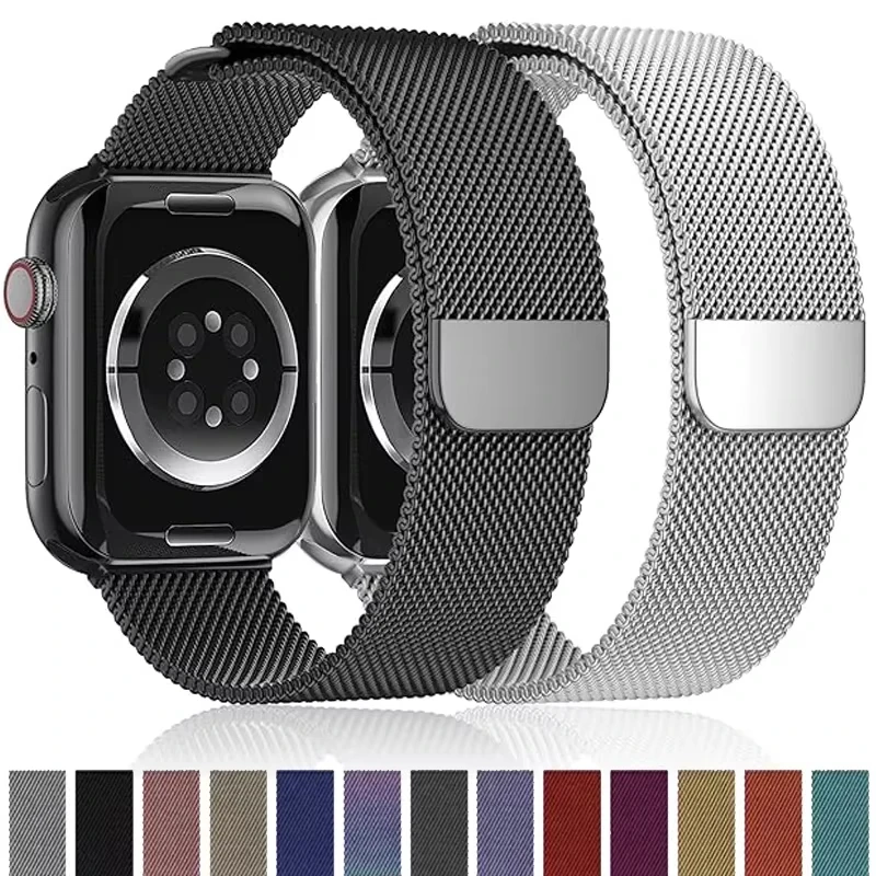Milanese Loop for apple watch band 44mm ultra 2 49mm 45mm 46mm 45mm 41 ...