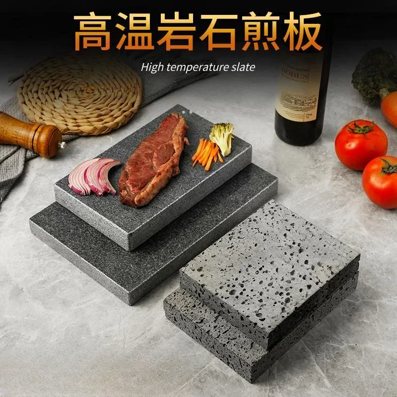 Lava Stone Steak Plate Cooking Hot Stones for Steak Indoor Grill ...