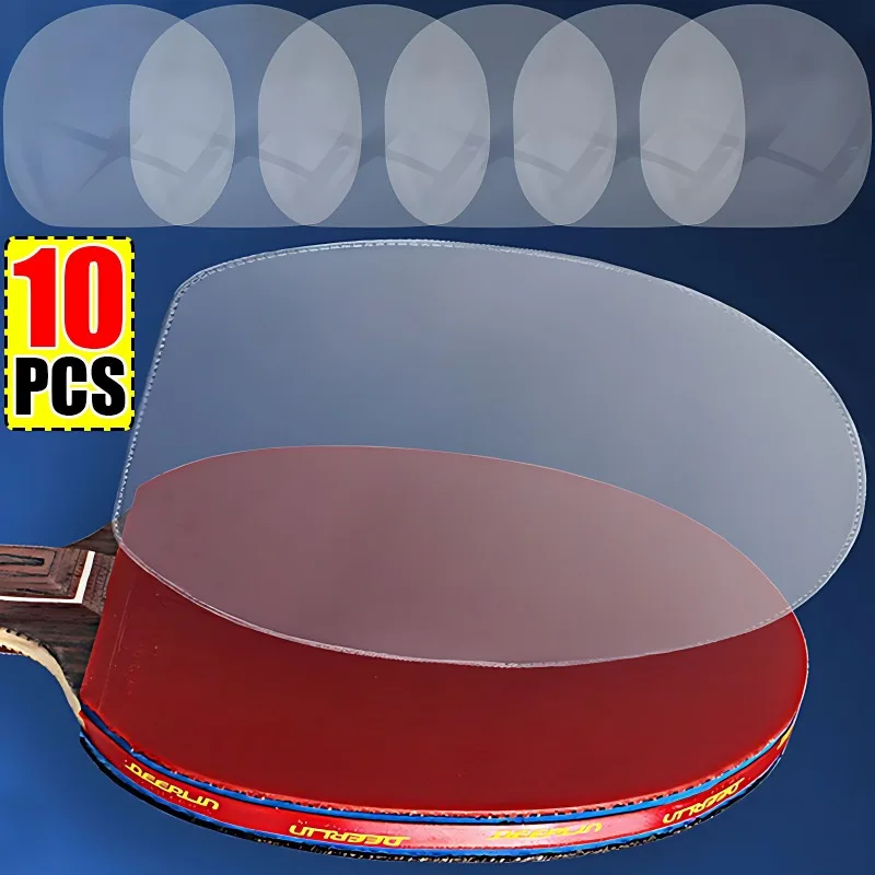 10-2Pcs-Ping-Pong-Racket-Protective-Film-Sticky-Transparent-Maintenance ...