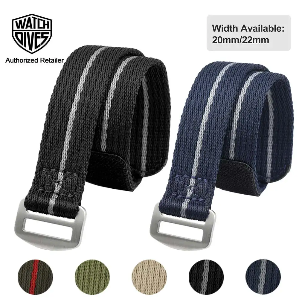 Watchdives-Nylon-Watch-Strap-20mm-22mm-Sports-Fabric-Wristband-Belt ...