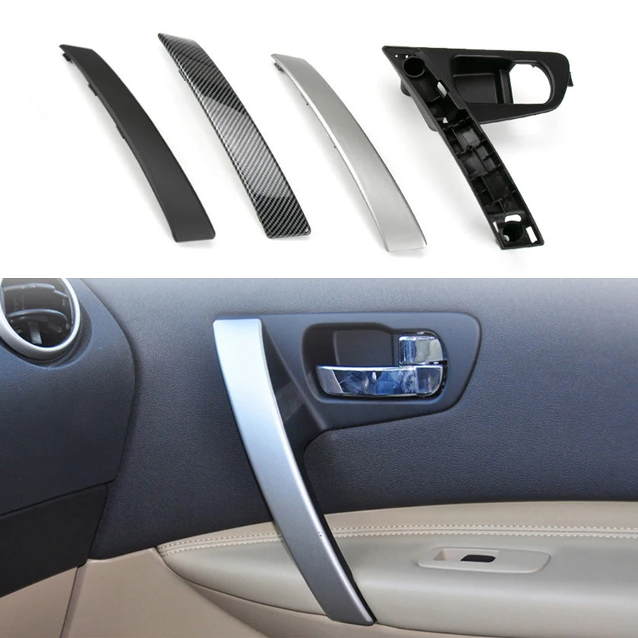 Car Door Handles Cover Silver Handle Shell Replacement Interior Parts ...