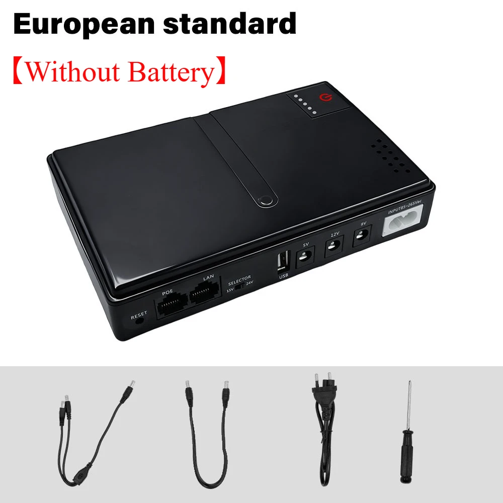 【Without Battery】Mini DC UPS Uninterruptible Power Supply 18650 ...