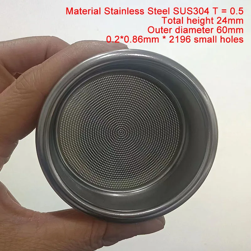58mm 4 Cup 0.2*0.86mm 2196 small holes Filter Replacement Filters ...