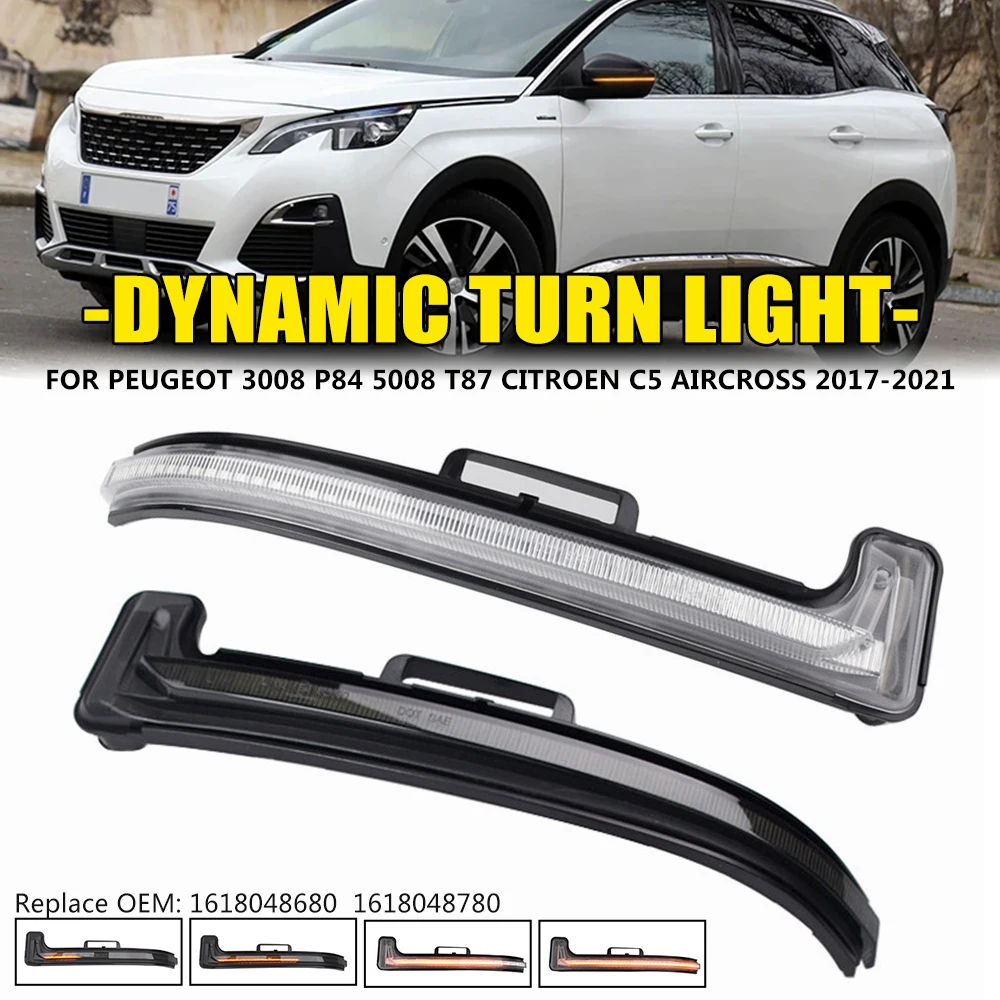 Dynamic LED Turn Signal Light Side Mirror Indicator Sequential Blinker ...