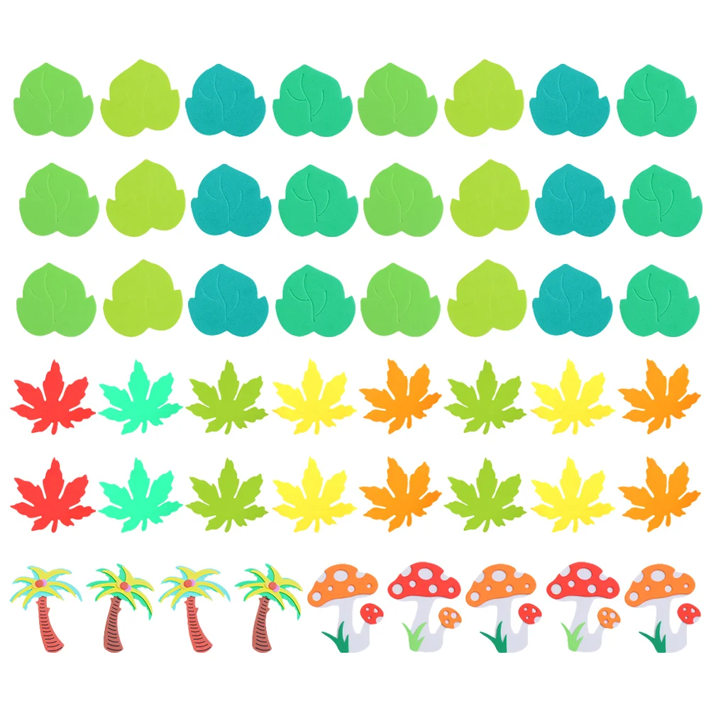69Pcs School Wall Decals EVA Leaf Shaped Stickers Party Decors Stickers 69pcs-school-wall-decals-eva-leaf-shaped-stickers-party-decors-stickers