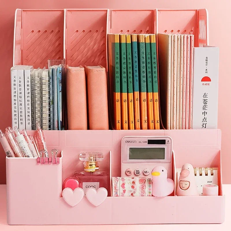 Multifunctional-File-Tray-Storage-Box-with-Pen-Holder-Simple-File-Racks ...