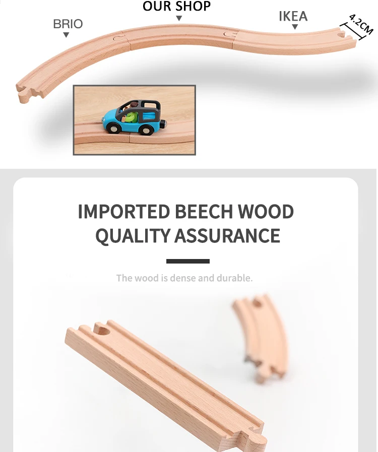 GFI™ Wooden Railway Track Expansion Car Set Toy - Gifts for idea