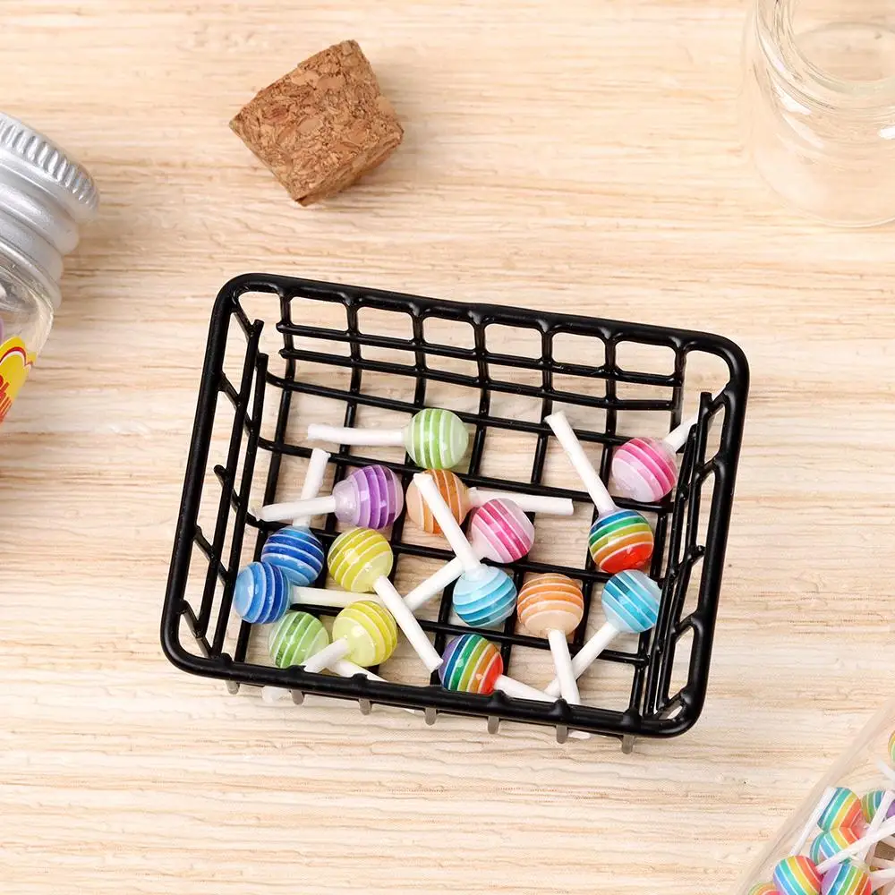 1/12 Scale Lollipops With Jar Candy Box Dollhouse Miniature Food ...