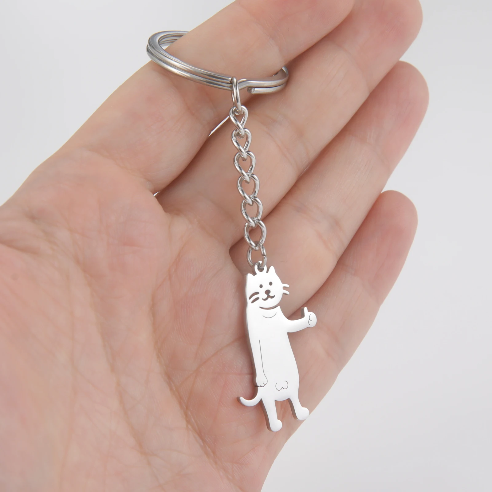 Teamer-Funny-Cat-Dog-Thumbs-Up-Keychains-Women-Men-Personality-Hip-hop ...