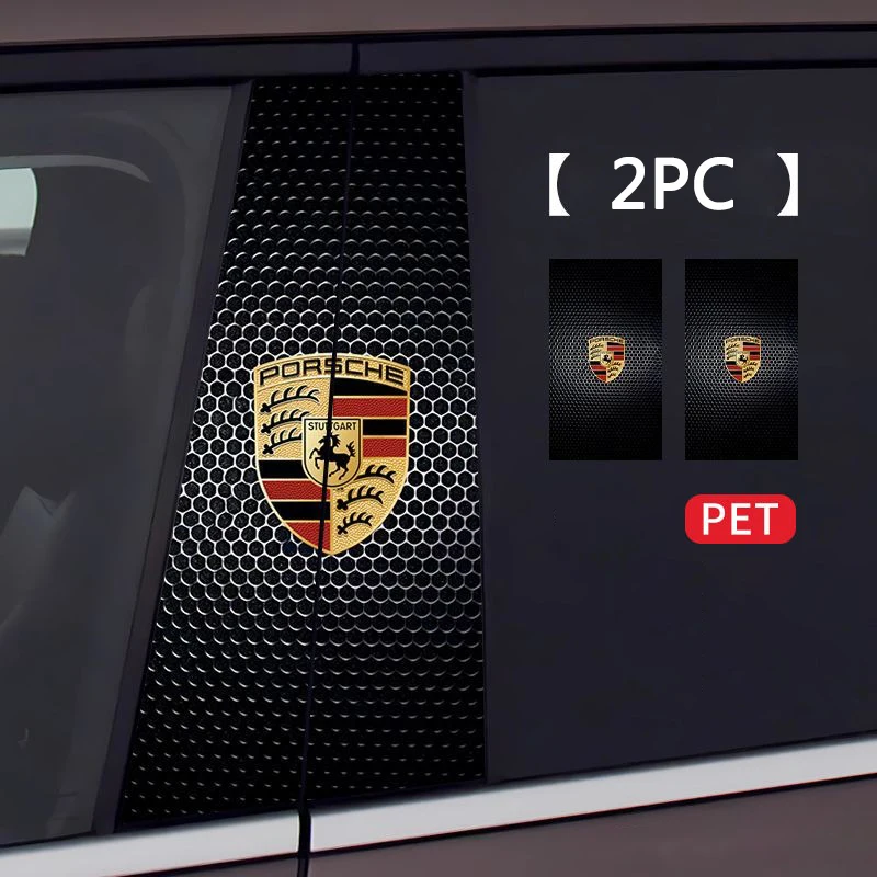 2PCS-Car-Center-Column-Stickers-B-pillar-Decals-For-Porsche-Boxster ...
