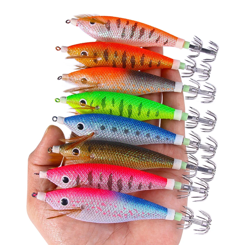 Glowing-Horizontal-Squid-Trolling-Lure-Floating-Luminous-Squid-Jigging ...