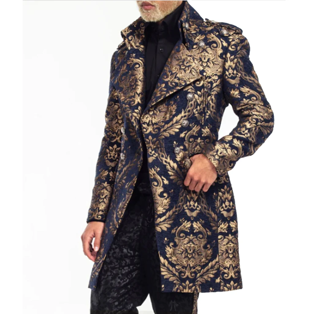 18th-Century-Victorian-Rococo-Luxury-Men-s-Blue-Brocade-Coat-King ...