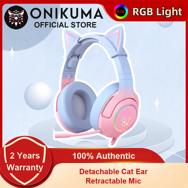 ONIKUMA-K9-Bicolor-Gaming-Headphones-with-RGB-LED-Light-Retractable ...