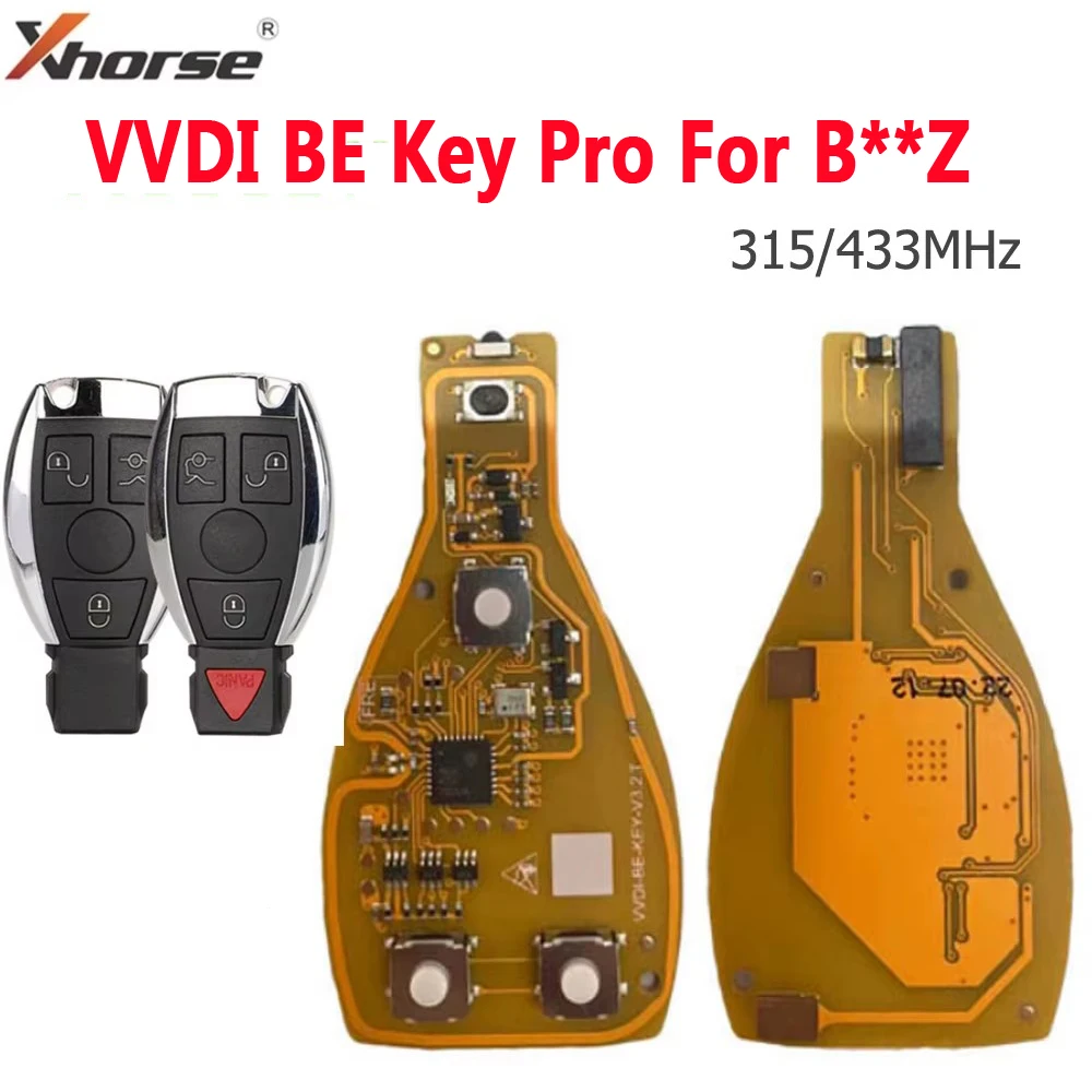 OHUANUO Xhorse VVDI BE Key Pro For Mercedes Benz V3.2 PCB Remote Key ...