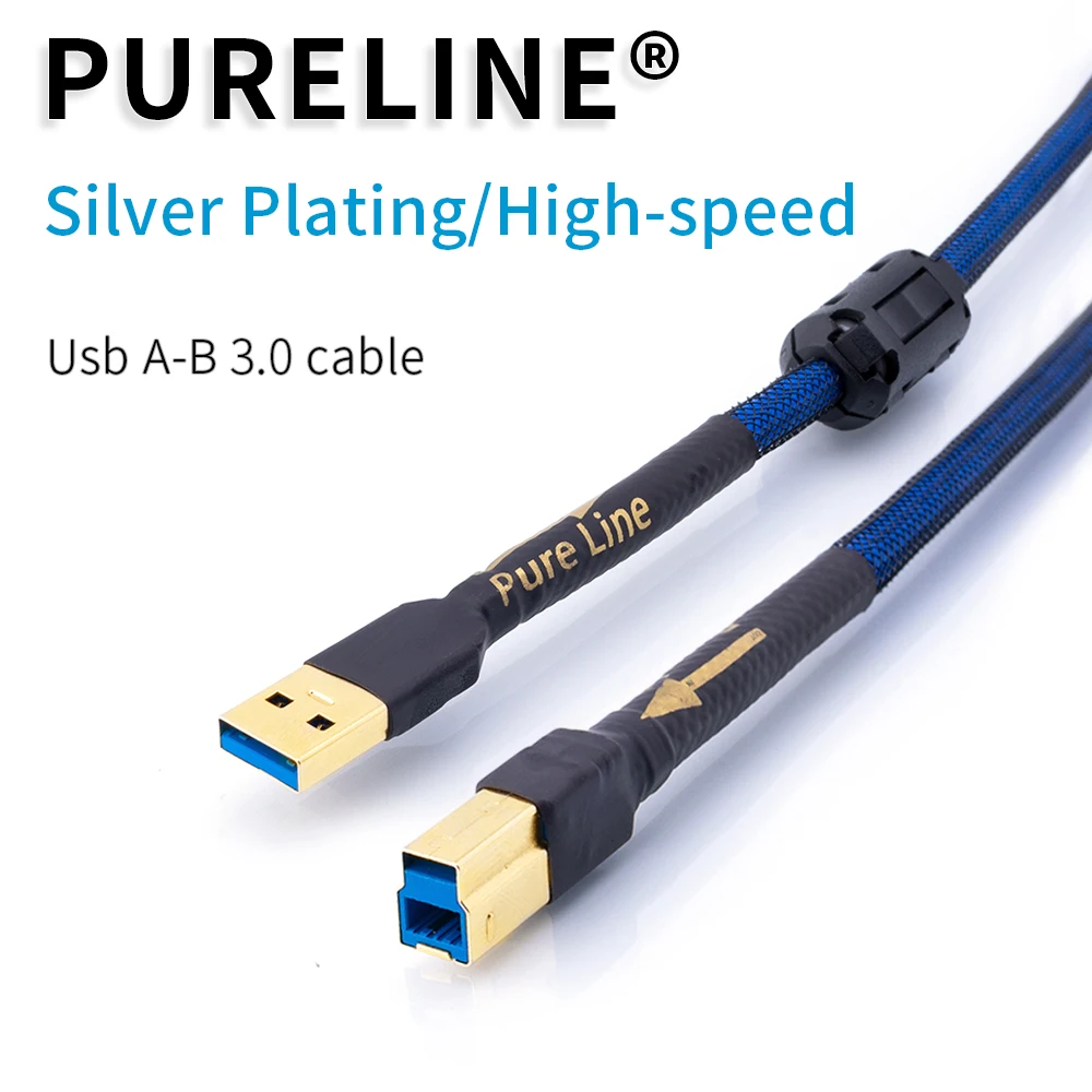 Handmade HIFI Silver Plating High Speed USB 3.0 Printer Cable High ...