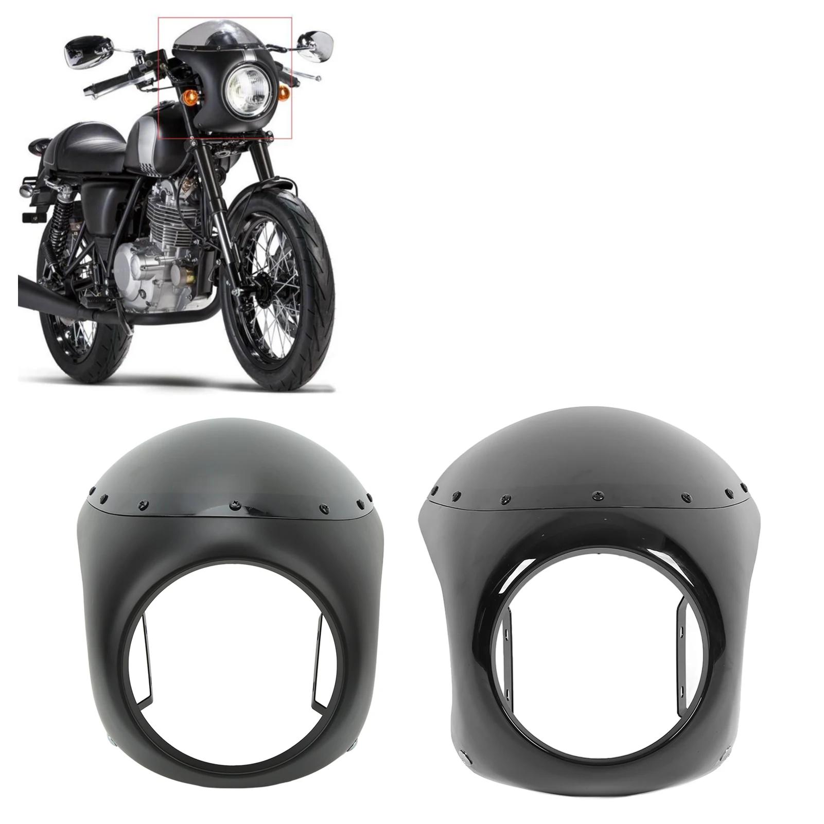 7-Inch-Motorcycle-Headlight-Fairing-Kit-Aging-Resistant-Scratch-proof ...