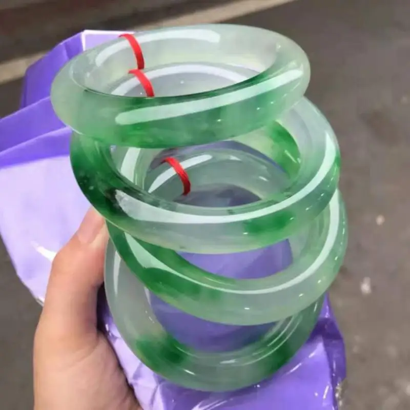 Send-Certificate-Grade-A-Myanmar-Jadeite-Bangle-Women-Fine-Jewelry-Real ...