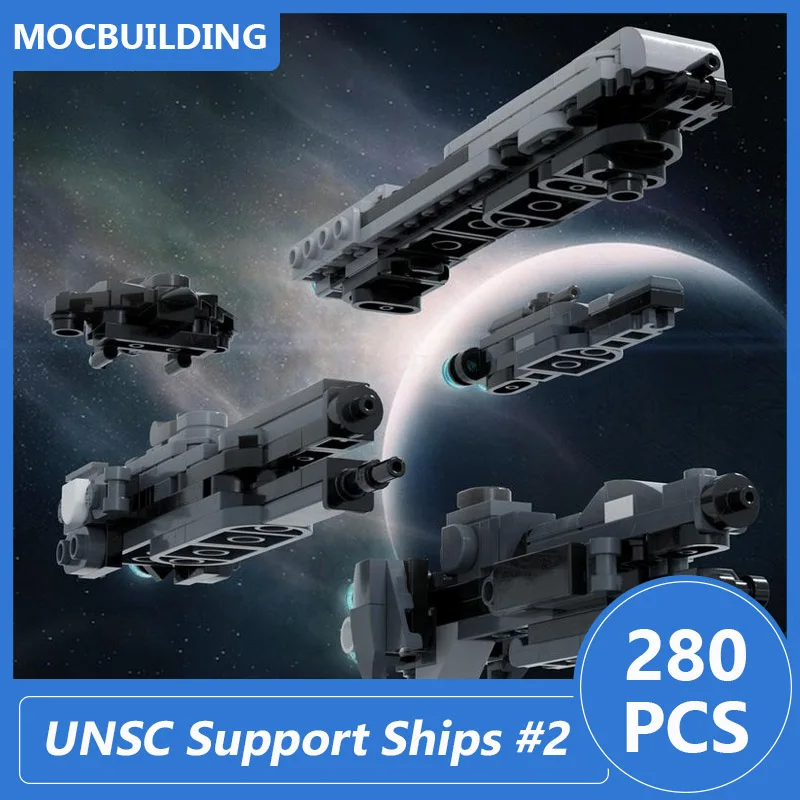 UNSC-Support-Ships-2-Model-Moc-Building-Blocks-Space-Diy-Assemble ...