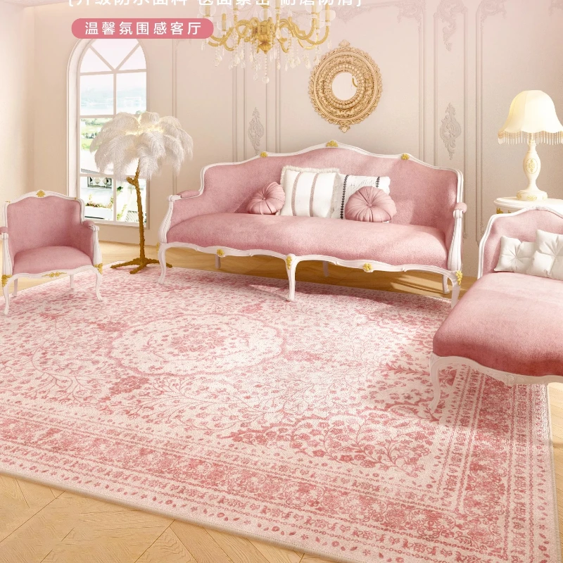 Tapete-rosa-de-luxo-leve-para-sala-de-estar-tapete-de-cabeceira-rea ...