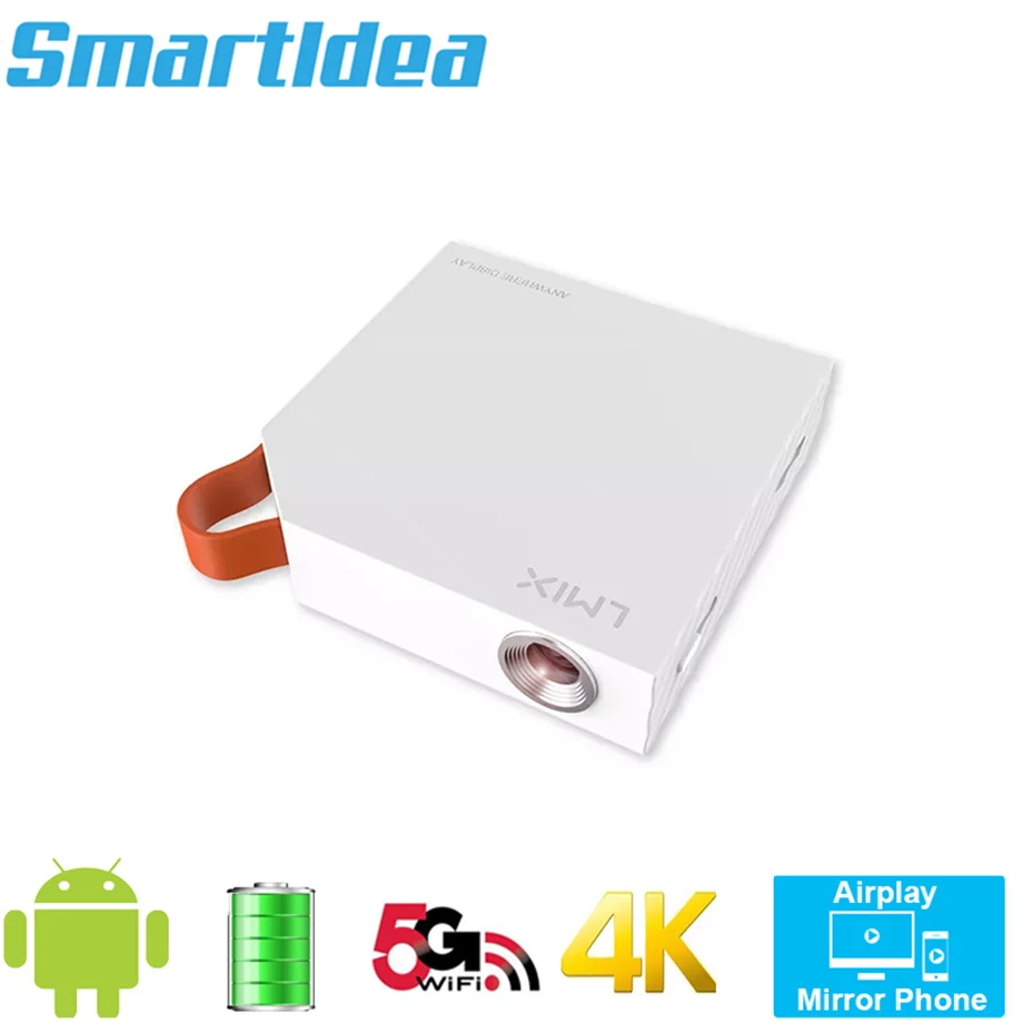 Smartldea-S1-Mini-4K-DLP-Projector-Android-5G-Wifi-BT-iphone-Android ...