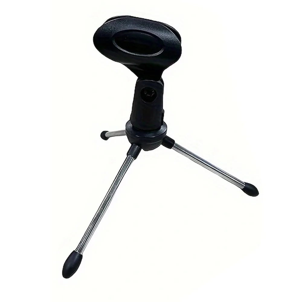 Folding Tripod Base Microphone Stand Live Broadcast Conference Mic ...