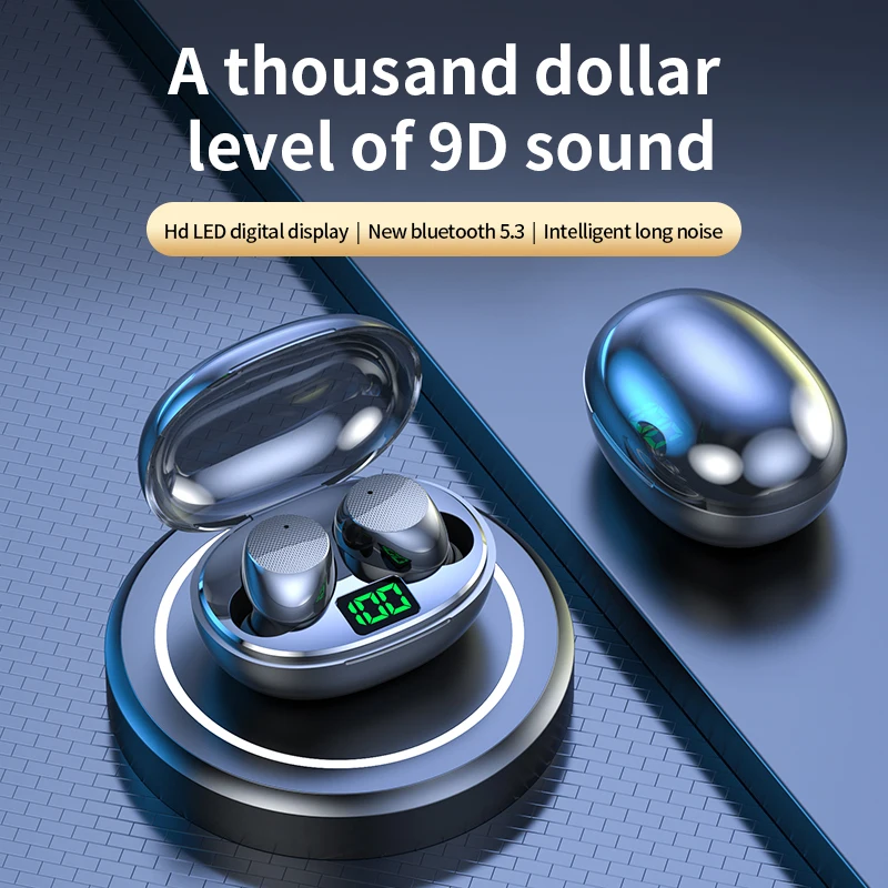 Auriculares inalámbricos K20 con Bluetooth, miniauriculares TWS con pantalla Digital y estuche ...