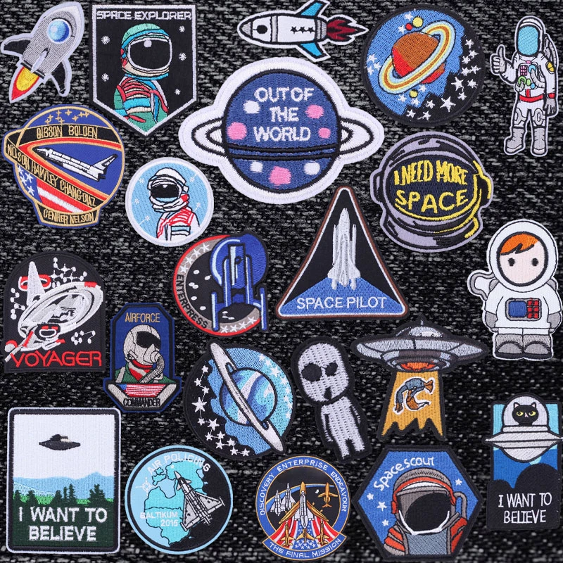 Patches Clothing Space | Apparel Space Patches | Astronaut Patch Badge ...