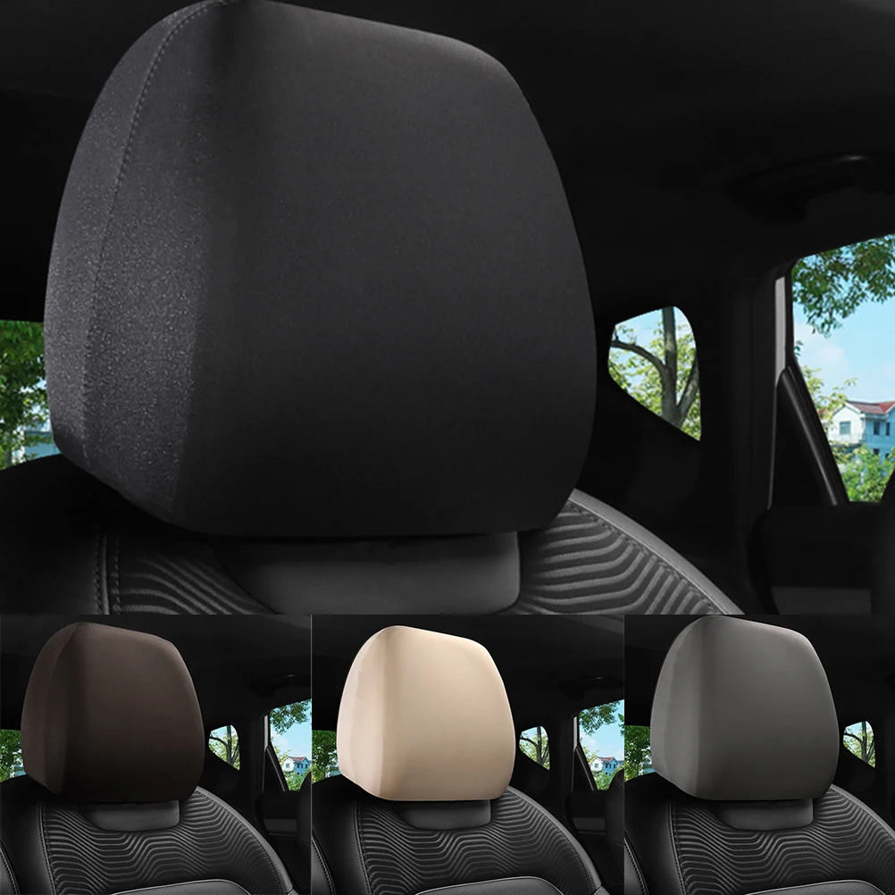 Universal-Car-Seat-Headgear-Headrest-Cover-Premium-Cloth-Headrest-Cover ...