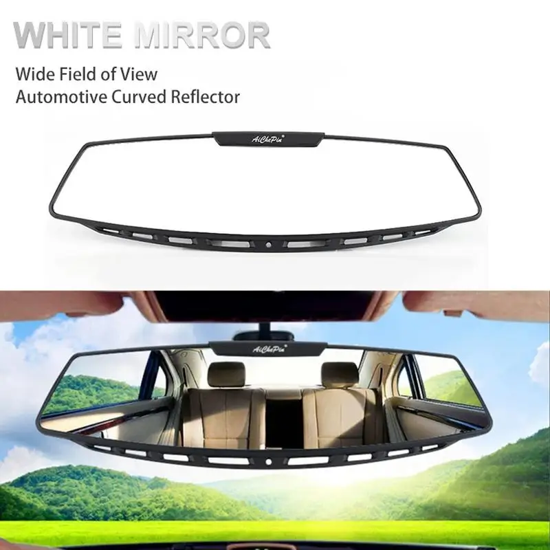 Large-View-Car-Rearview-Mirror-Anti-Glare-Wide-Angle-Clip-On-Mirror ...