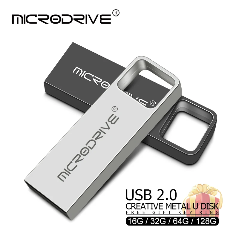 Unidade-Flash-USB-prova-d-gua-com-chaveiro-Metal-Pendrive-Memory-Stick ...