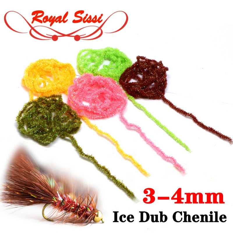New-developed-2yds-pack-3-4mm-slim-ice-dub-chenille-sparkle-fluff-body ...