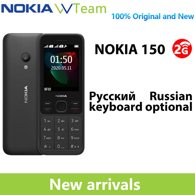 Original-and-New-Nokia-150-2G-Mobile-Phone-Multilingual-2-4-inch-Dual ...