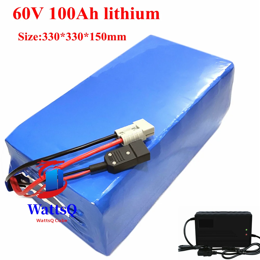 lithium 60V 100AH li ion battery With BMS for 3500W 6000W scooter AGV ...