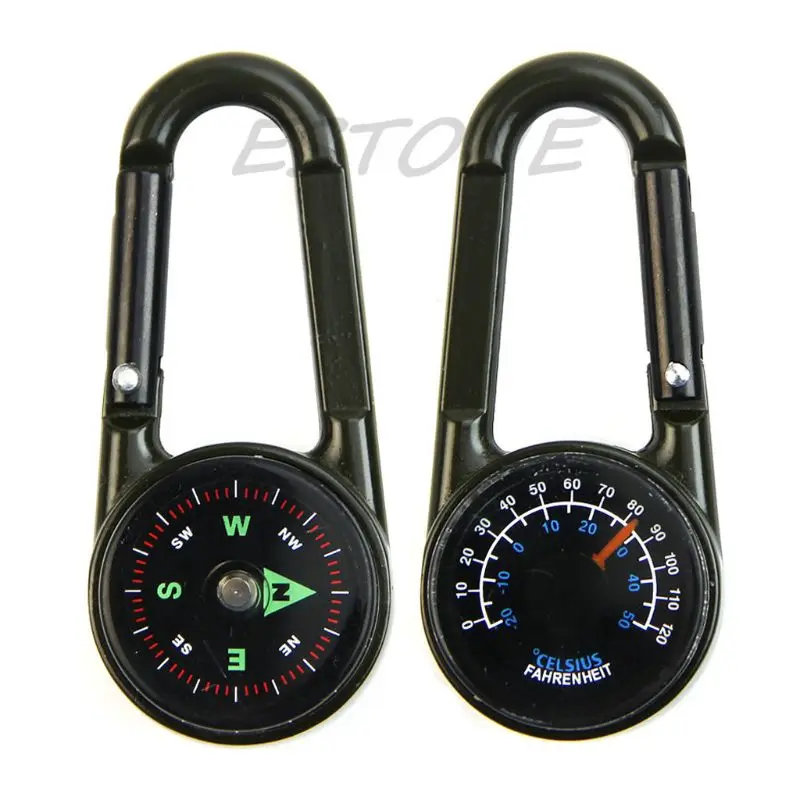 Outdoor-Multifunctional-Hiking-Metal-Carabiner-Mini-Compass-Thermometer ...