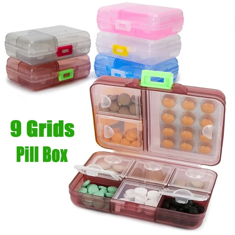 Double-Layer-Divided-Small-Medicine-Box-Portable-One-Week-Divided ...