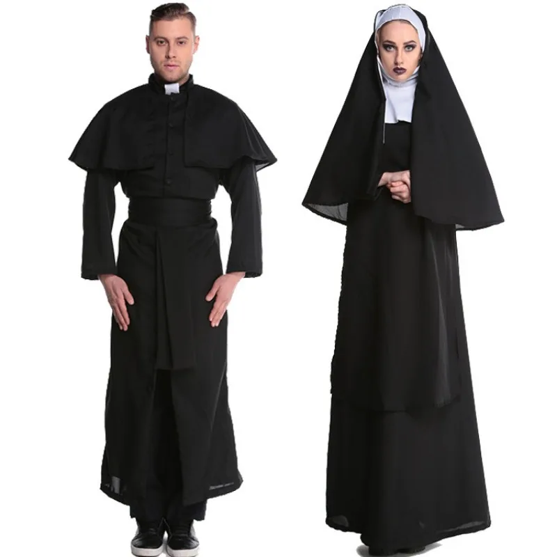 Disfraz-de-sacerdote-negro-de-lujo-para-adultos-Cosplay-femenino-juego ...