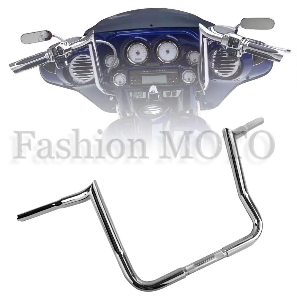 Motorcycle-1-1-4-Rhino-Horn-bagger-monkey-Handlebar-for-Harley-CVO ...