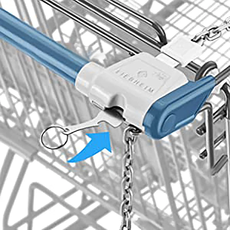 Metal Key Ring Shopping Cart Tokens Aluminum Alloy Shopping Cart Solver ...