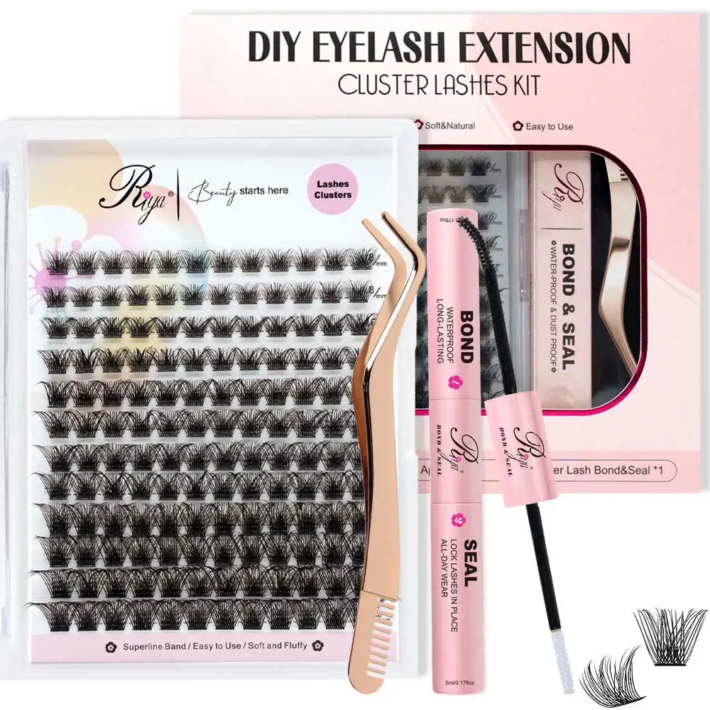 DIY-Eyelash-Extension-Kit-at-Home-144pcs-Individual-Lashes-Kit-Natural ...