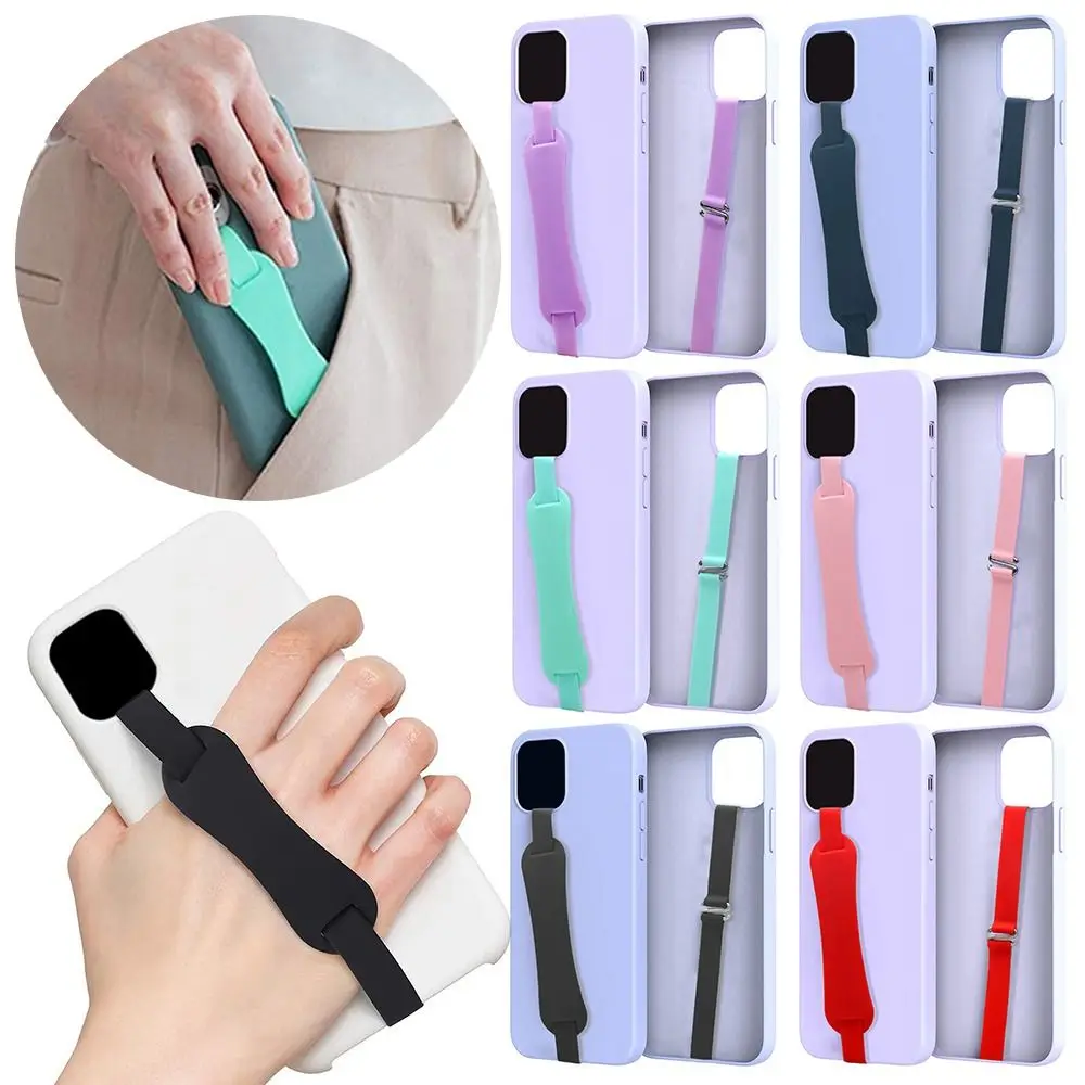 Phone Straps Wristband Hand Band Silicone Grip Phone Hand Finger Ring ...