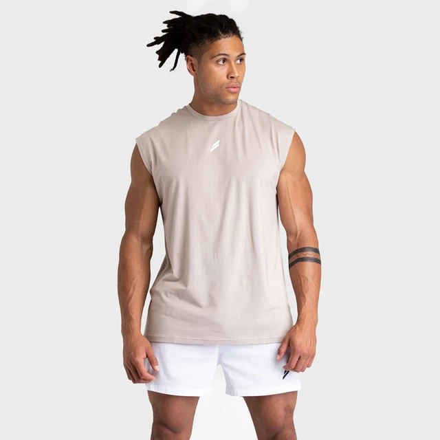 Sleeveless Men's Sports & Fitness Singlet - Men's Fitness Apparel, Men ...