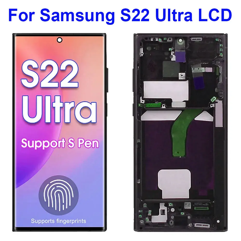 S22-Ultra-Super-AMOLED-Screen-for-Samsung-Galaxy-S22-Ultra-5G-S908B ...