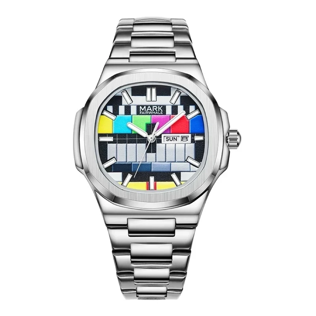 Mark Fairwhale 5210 Top Watch Men Luminous Unique Design Steel Quartz ...
