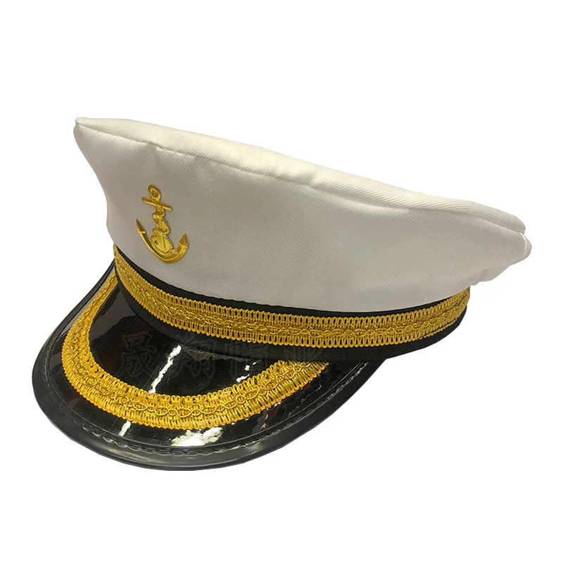 Captain Costume Hat Cap | Hat Captain Navy Ship | Captains Sailor Hat ...