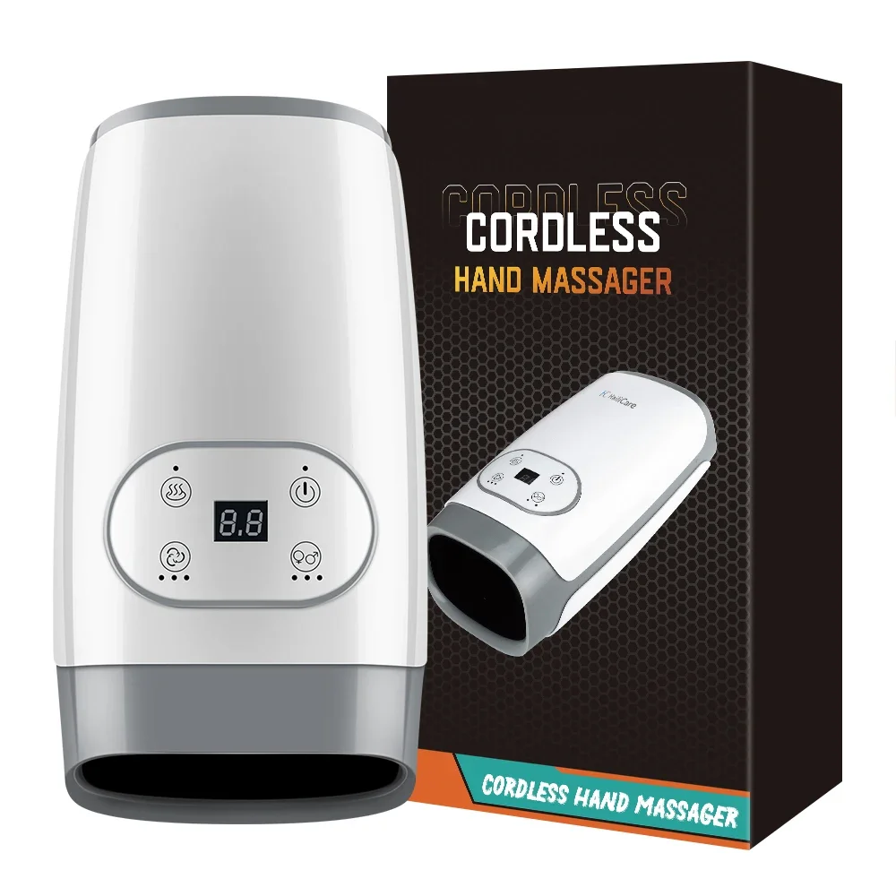 Electric-Hand-Massager-Machine-Wireless-Heating-Air-Compression-Hot ...
