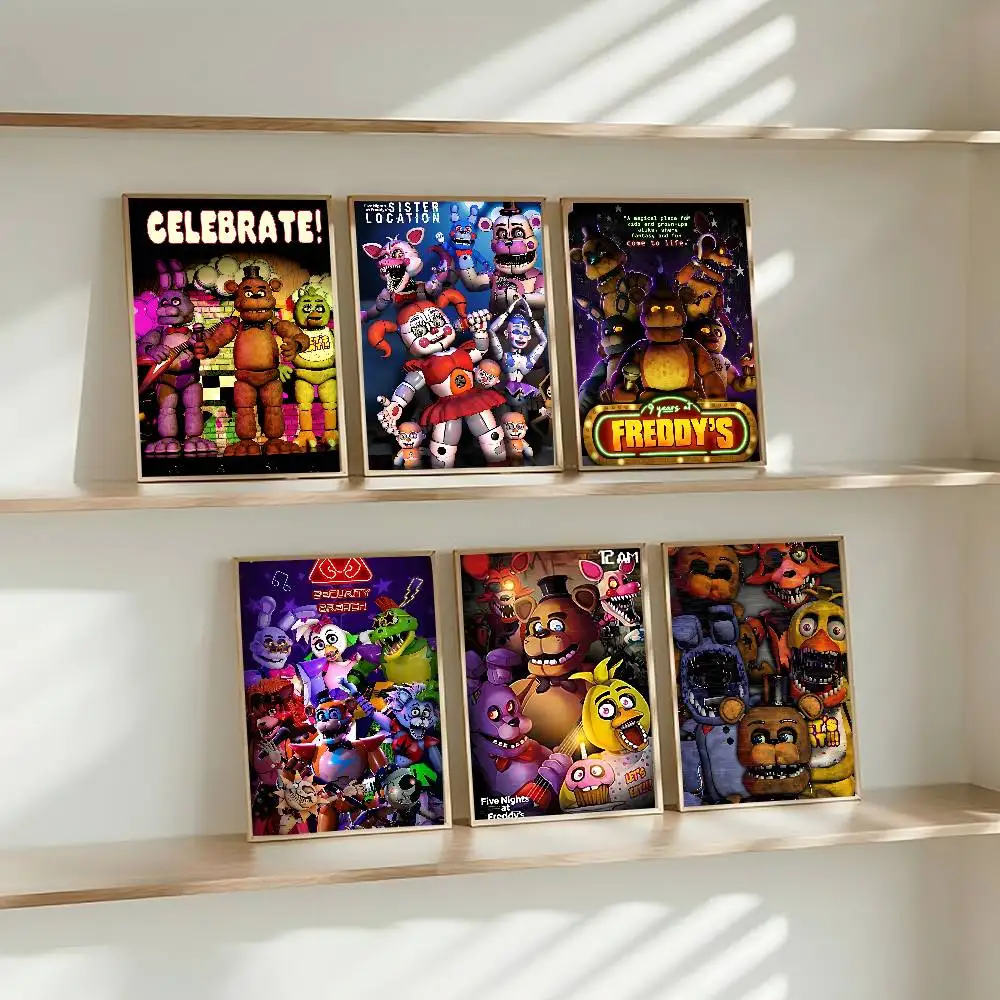 Fnaf Five-nights-At-Freddys Movie Sticky Posters Whitepaper Sticker DIY ...